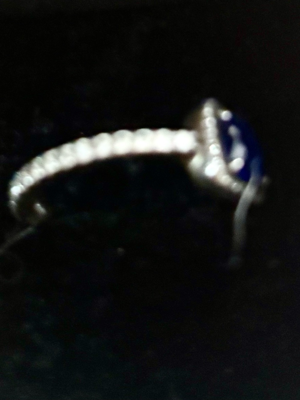 Pandora | Jewelry | Pandora Silver Ring With Deep Blue Square Stone 925 ...